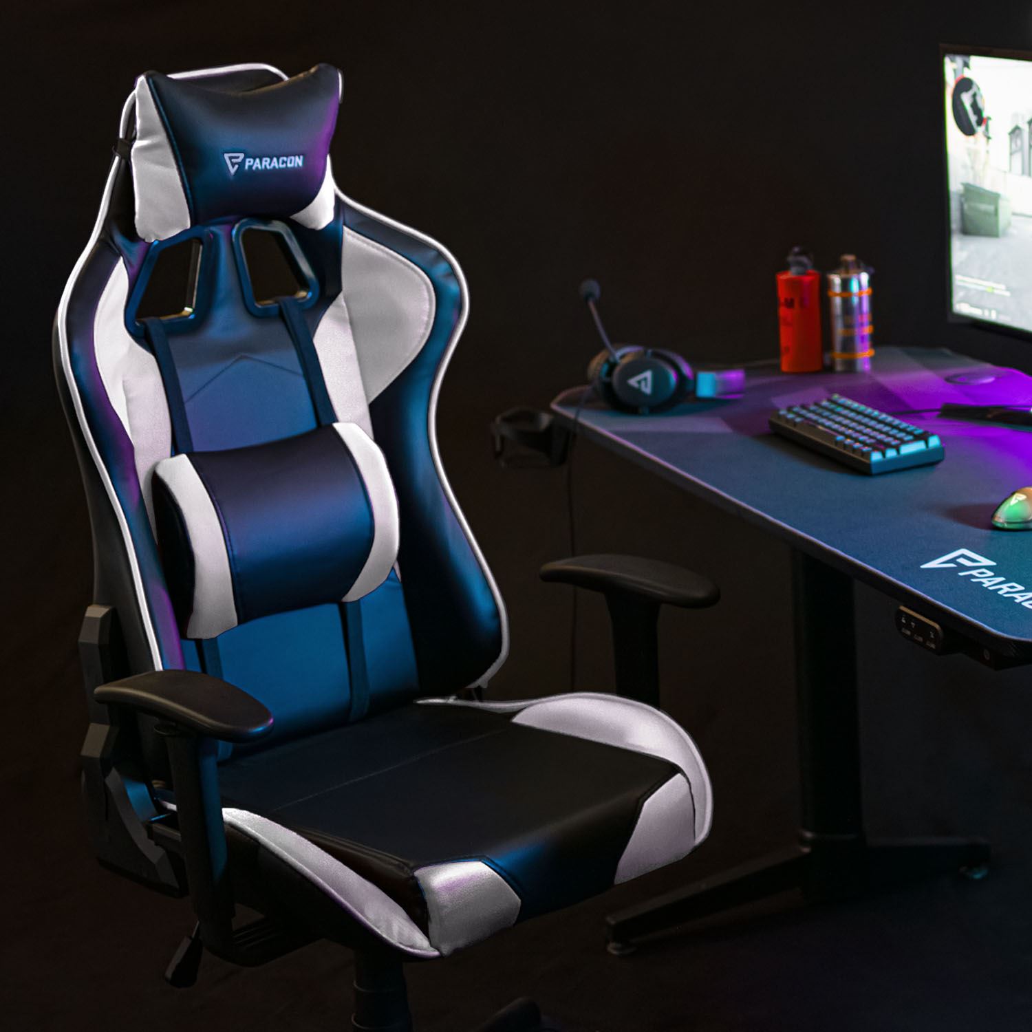 Paracon BRAWLER Gaming Chair - White | Paracon